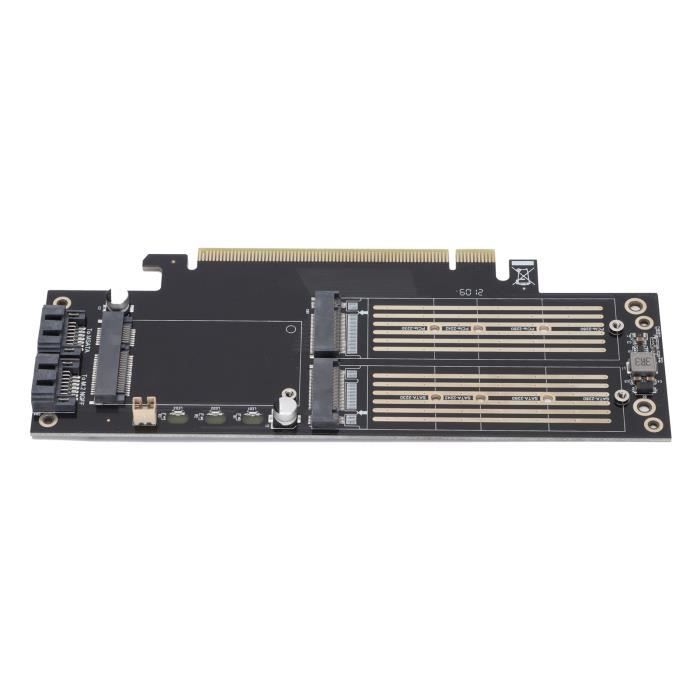 Fdit SSD MSATA Carte adaptateur JEYI M.2 NVMe vers PCIE X4/X8/X16 NGFF MSATA convertisseur de ...