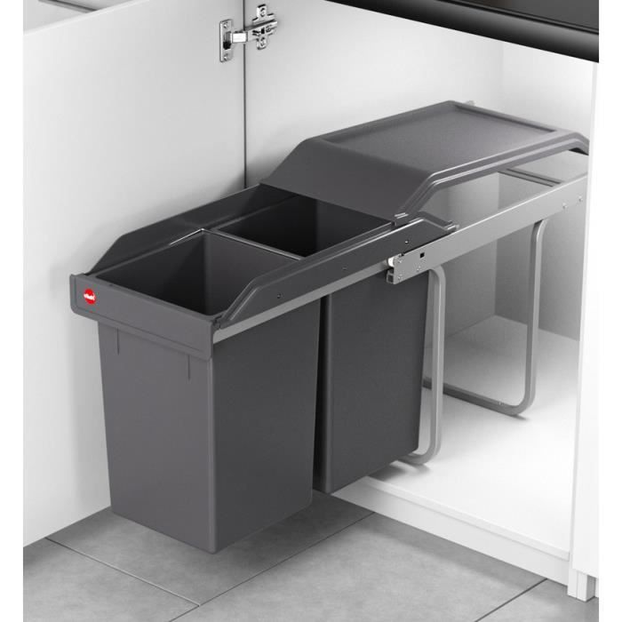 Poubelle Cuisine Tri Selectif 2 Bacs