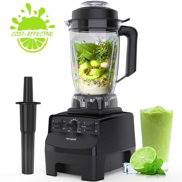 Blender, Mixeur Blender 2000W Professionnel, homgeek Blender Smoothie ...