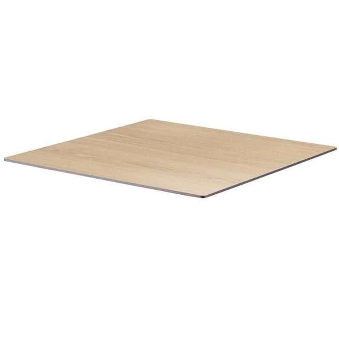 Plateau de table stratifié 60x60 cm chêne naturel - Oviala - Cdiscount ...