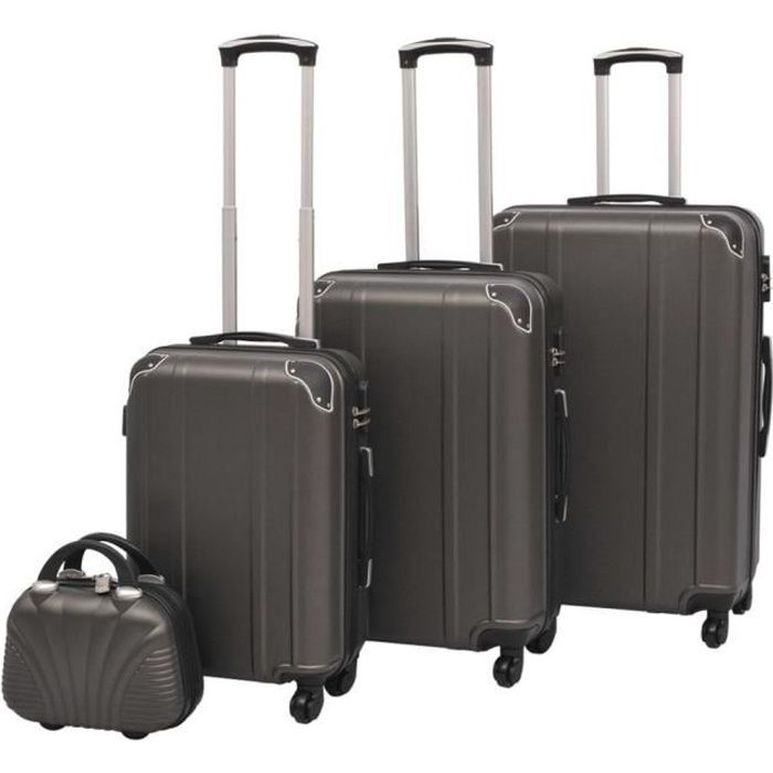 Ensemble de valises à roulettes quatre pièces Anthracite
