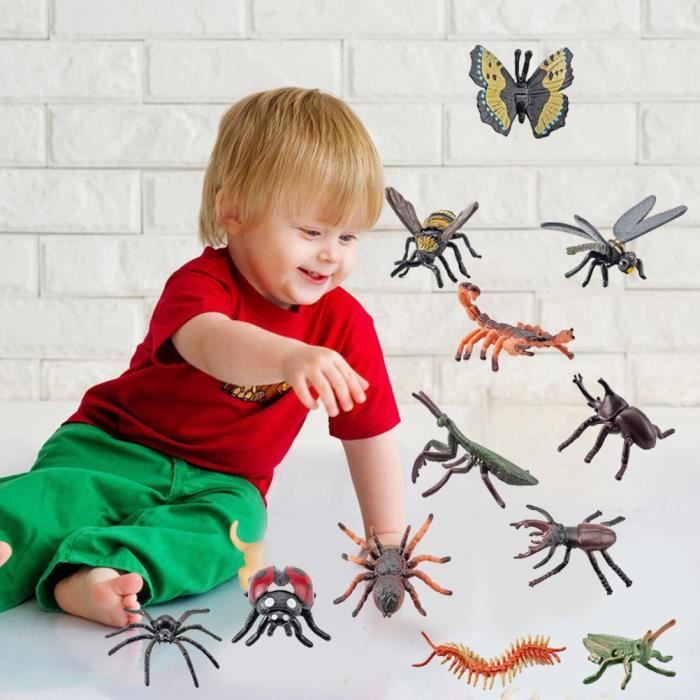 Pwshymi modèle d'insecte de Simulation Figurines d'insectes réalistes ...