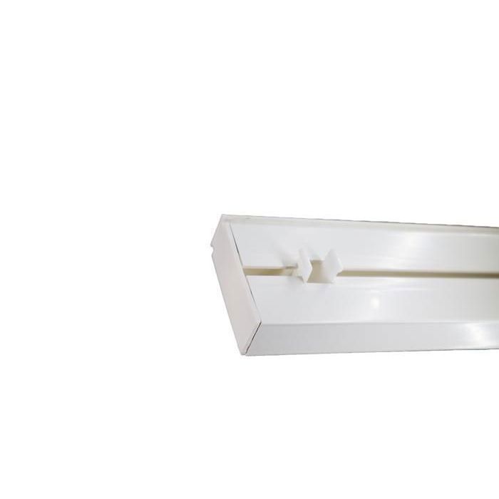 TRINGLE DECO Rail PVC Blanc de 180 cm tout équipé (glisseurs, embouts ...