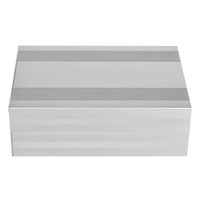 VBESTLIFE boîtier de câblage Alliage d'aluminium blanc argenté de ...