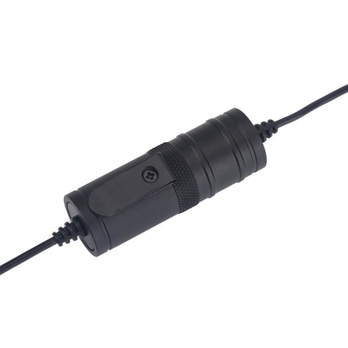 Lavalier à condensateur, Lavalier noir 3,5 mm ultra-léger et ...