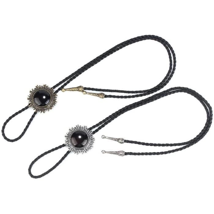 Cravate Cowboy Homme Cravate Bolo Western En Cuir - Style Cowboy ...