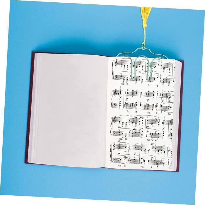 8 Pièces Porte-Livre De Partitions De Piano Supports De Page De Musique ...
