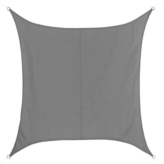 Voile d‘ombrage quadrat 3m x 3m granit 100% polyester [pes] taud soleil ...