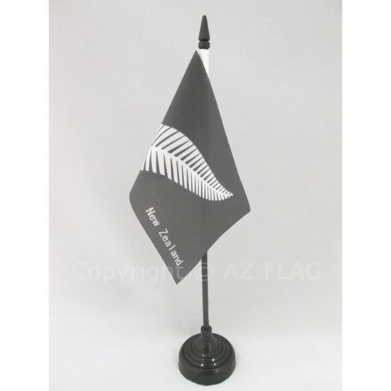 Drapeau de table Nouvelle-Zélande fougères 15x10cm - neo-zélandais ...