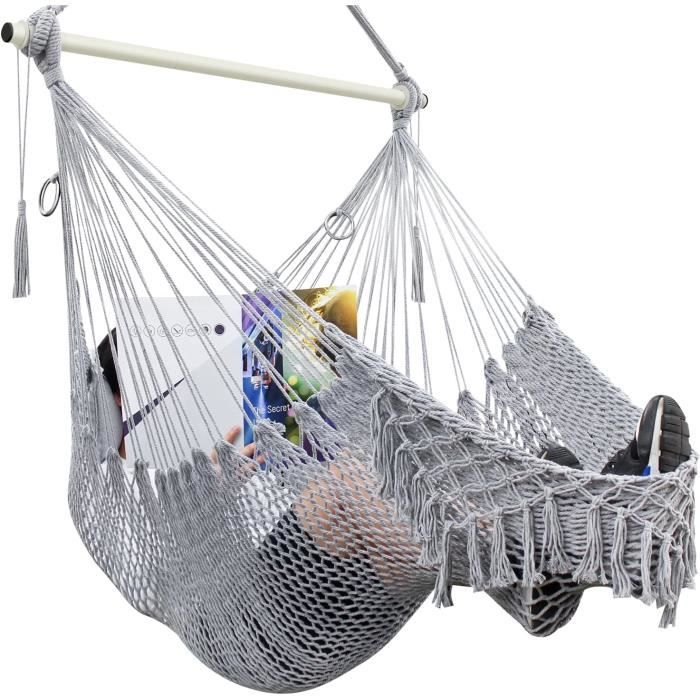 Chaise Hamac Suspendu Siège Suspendu Balançoire Suspendue avec Coussin ...