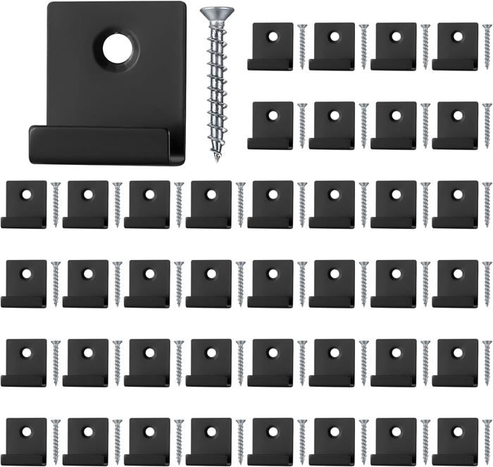 40 Pièces Clips de Fixation Cachés pour Terrasse, Clips de Fixation de ...