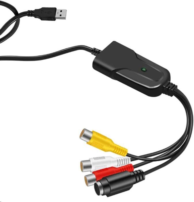 Carte De Capture Vidéo Usb 2.0 Av Convertisseur Numérique Vers Usb ...