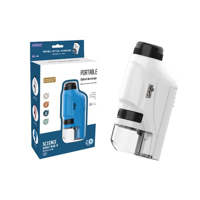 Microscope de Poche Portable à Éclairage LED pour Enfants, Étudiants et ...