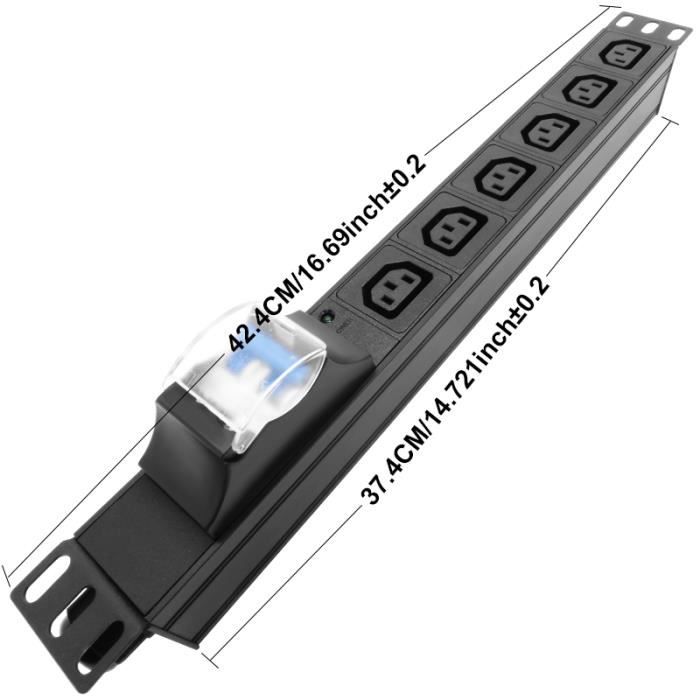 6 prises-16A 4000W--Carte de câblage de prise haute puissance sans fils ...