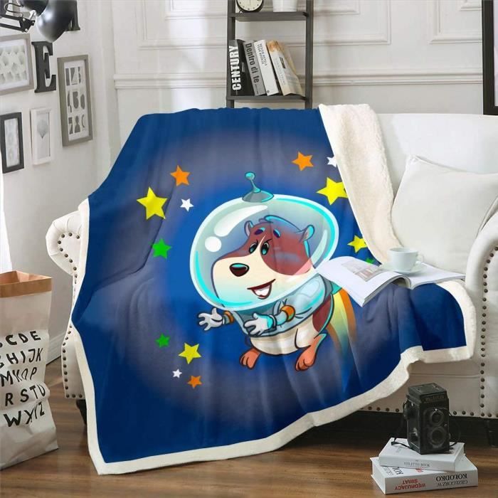 Couverture en Polaire Sherpa pour Enfant Cochon d'Inde Mignon Dessin ...