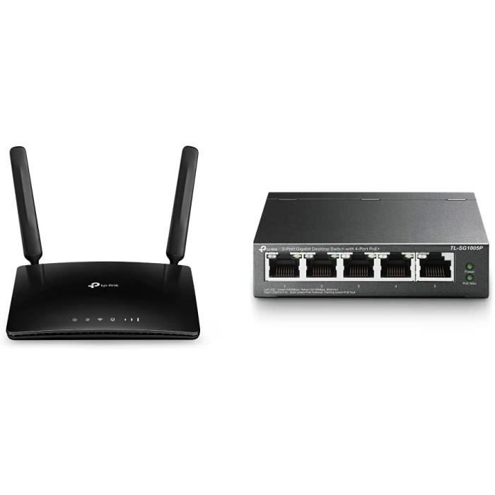 Box 4G, Routeur 4G LTE 150Mbps WiFi AC 750Mbps, 2 x SMA pour antenne ...