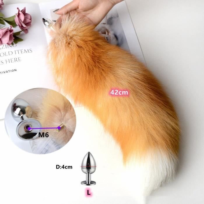 Accessoires de flirt exotiques, queue de renard en fourrure douce et ...