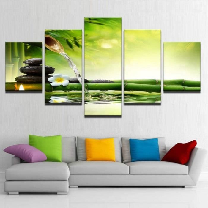 Tableau Multi Panneau 5 Parties Tableau Impression sur Toile Pierres De ...