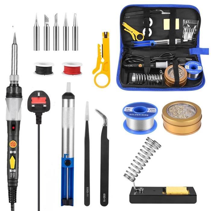 Poste a souder,Station de soudage à température réglable,nouveau kit de fer à souder électrique ...