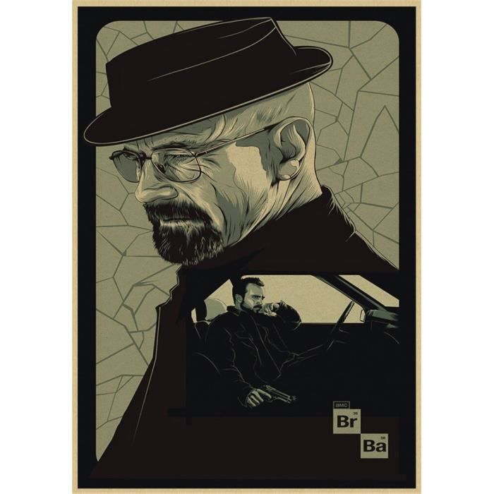 Décoration murale,Breaking Bad poudre Bryan Colin Princeton Vintage ...