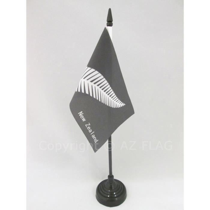 Drapeau de table Nouvelle-Zélande fougères 15x10cm - neo-zélandais ...