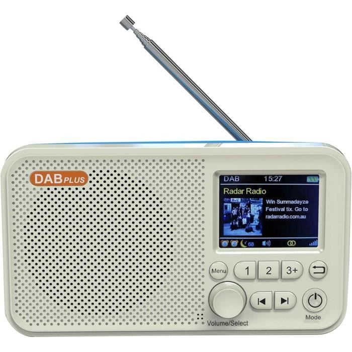 Radio Numérique Portable Dab-Dab Fm Avec Écran Led Couleur De 2,4 Pouces Avec Une Excellente ...
