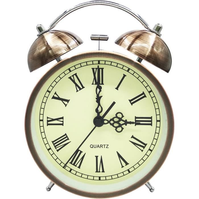 Vintage Retro Réveil De Voyage Silencieux Sans Tic Tac, Analogique ...