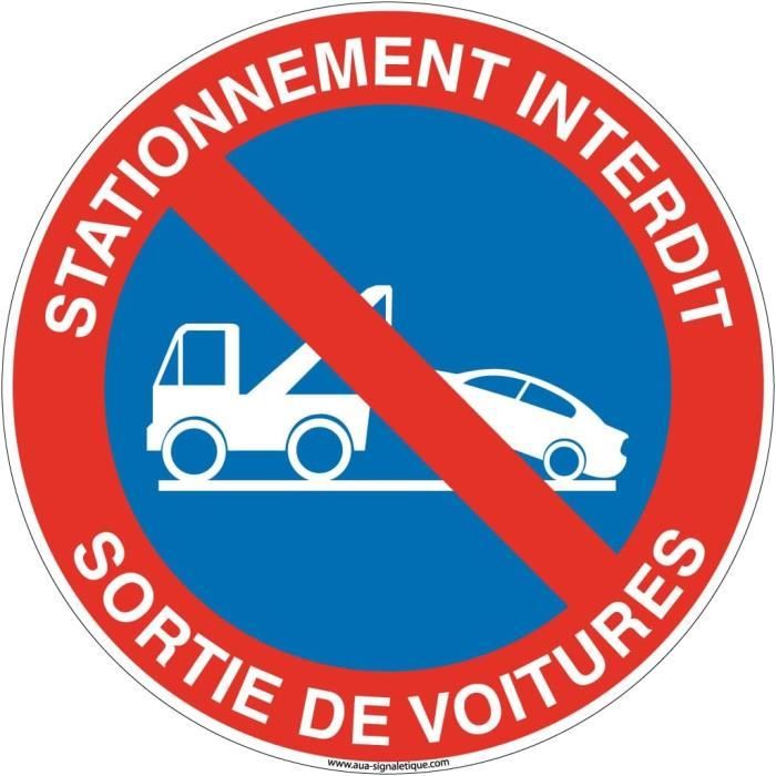 Panneau De Signalisation Circulaire En Pvc 1.5 Mm (Ø 400 Mm ...