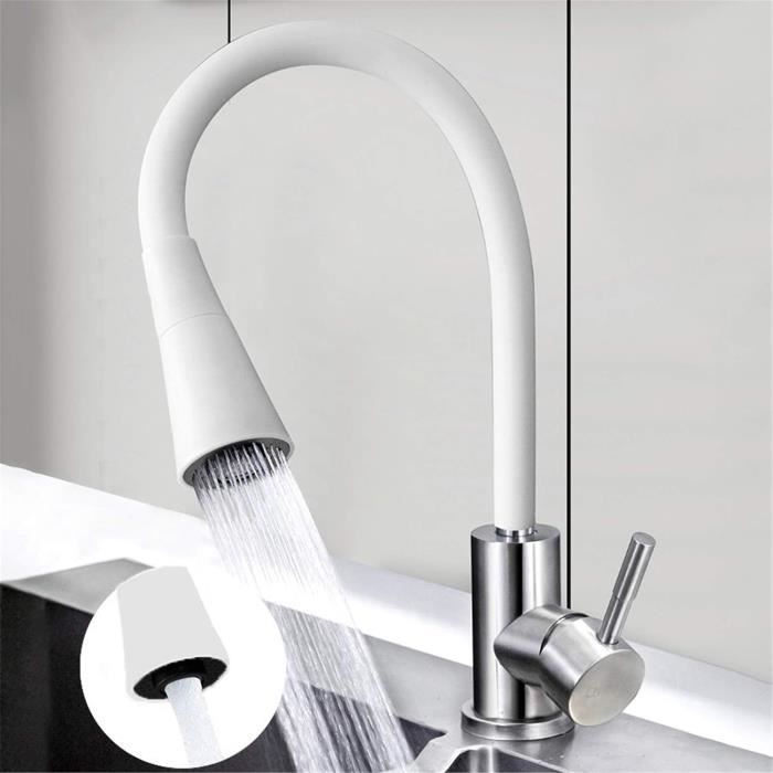 Mitigeur Cuisine Rabattable Pivotant À 360°, Sous Fenêtre Robinet De Cuisine Pliant Robinetterie ...