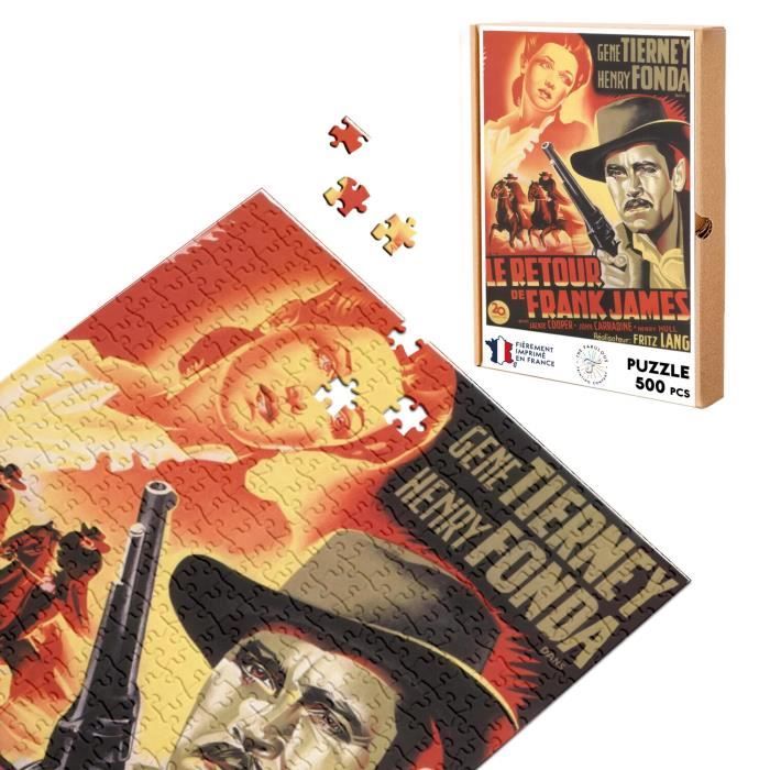 Puzzle Classique 500 pièces Le Retour de Frank James Cinéma Vintage ...