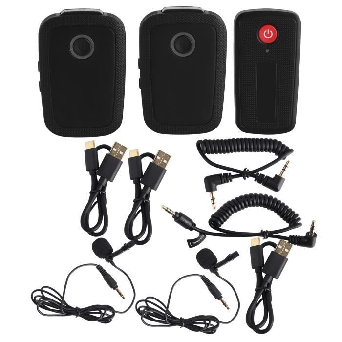 GOTOTOP Microphone en direct Microphone Sans Fil Micro d'Enregistrement ...