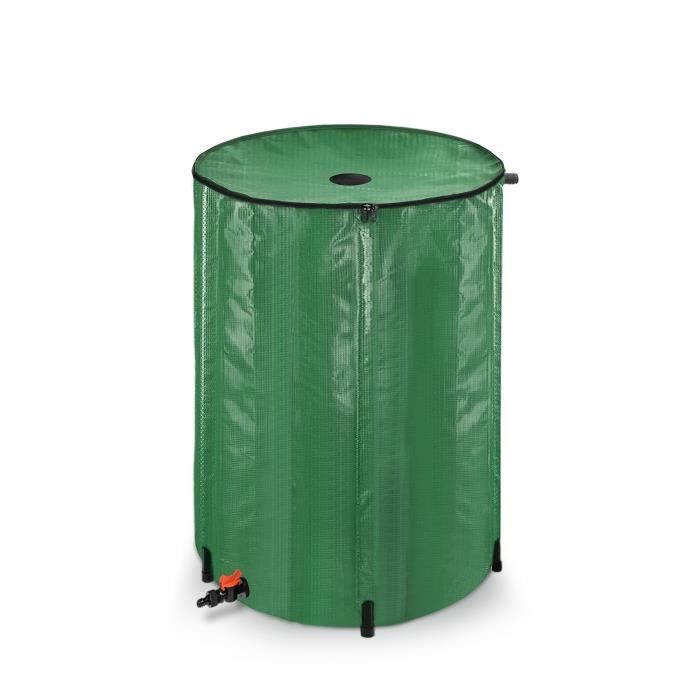 HENGMEI 200L Réservoir eau de Pluie Pliable avec Valve de Vidange ...