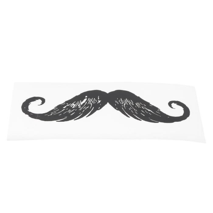 Keenso Autocollants de barbe d'épilation Barbe Moustache Autocollants ...