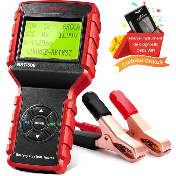 LAUNCH BST 500 Testeur de Batterie de Voiture 12V Automobile Analyseur ...