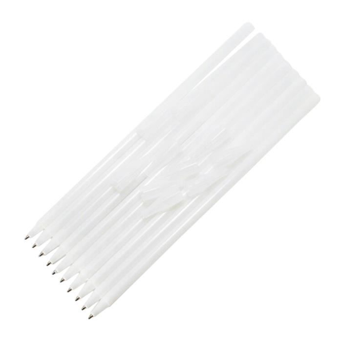 10 Pièces 19 Cm Avion Blanc Stylo À Bille Stylo Bleu Encre Pour Main ...