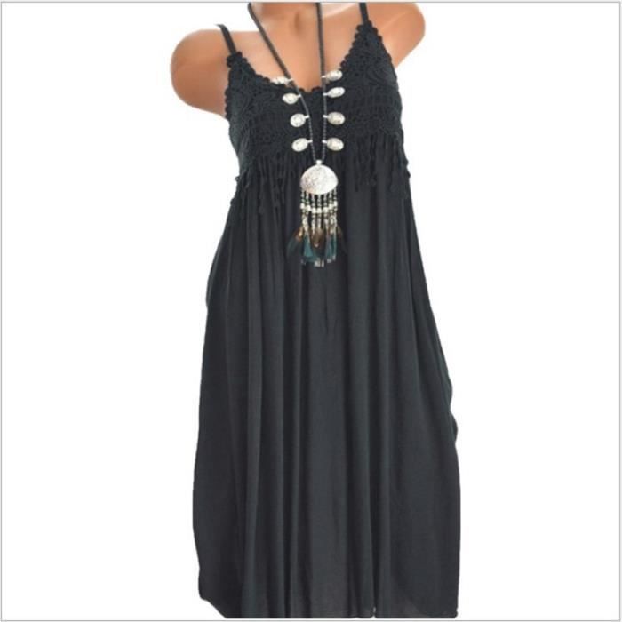 Robe,2020 femmes robe d'été Boho Style imprimé fleuri plage robe ...