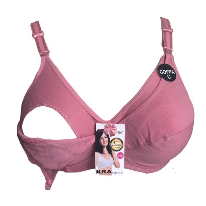 Soutien gorge allaitement 90C rose sans armatures non rembourrés lingerie femme Rose - Cdiscount ...