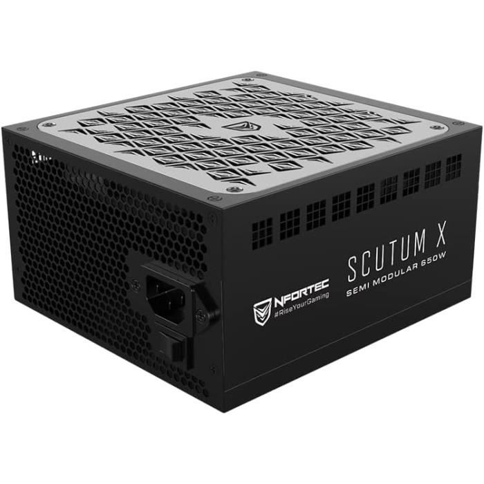 Scutum X Alimentation 650W Semi Modulaire Atx 80+ Bronze,Ventilateur ...