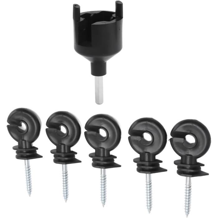 Isolateur De Clôture Électrique, 50 Pièces, Isolant À Vis, Anneau De ...