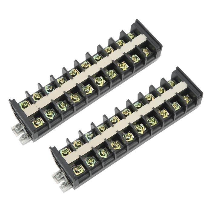 Bornier à double rangée Bornier à vis à double rangée 60A 660V, 2 ...