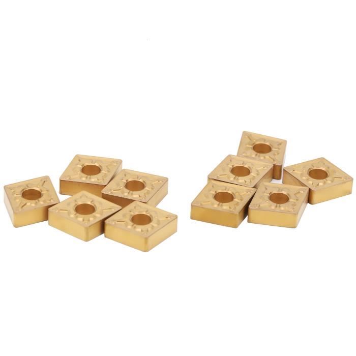 YOSOO Insert de tournage de CNC 10Pcs CNC Lathe Turning Insert, Indexable Solid Carbide Blade ...
