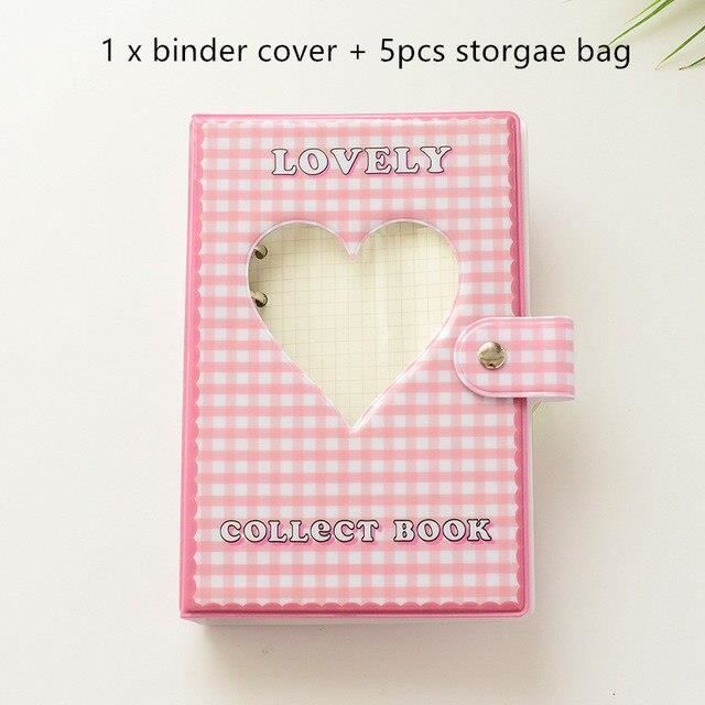 CAHIER,Pink-5pcs bag--classeur A6 pour Album Photo, carnet de notes ...