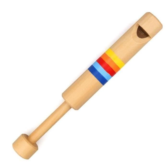 METHODE 1 pc Sifflet En Bois Drôle Flûte Jouet Éducatif Apprentissage ...