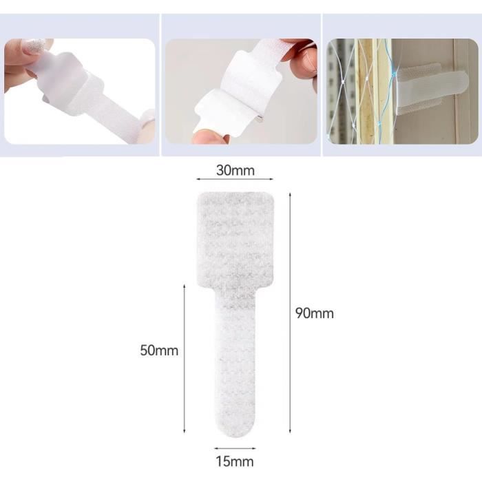 50 filets de protection pour balcon avec crochets adhésifs,Sans perçage ...