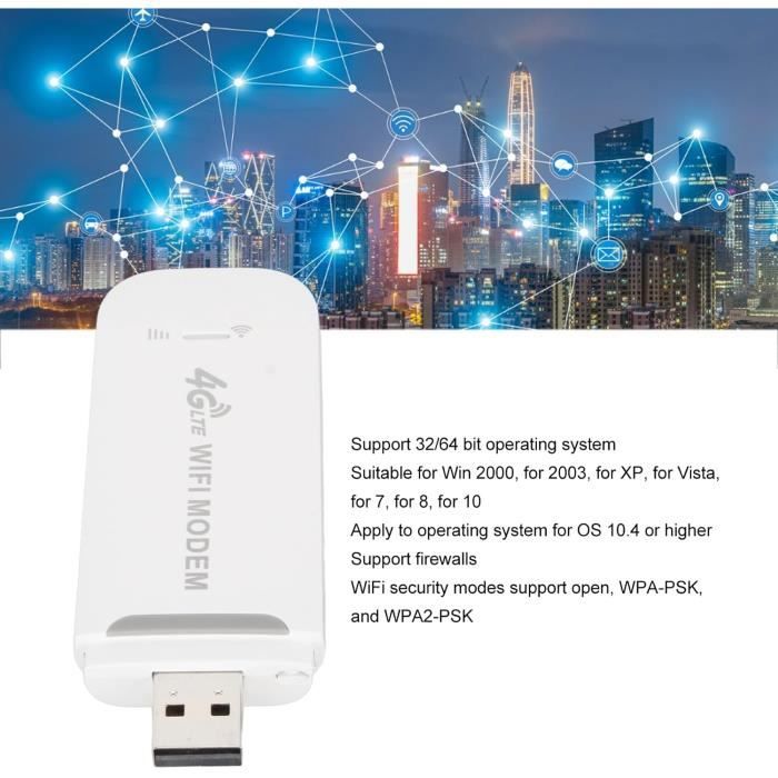 Dongle Modem Wifi Usb 4G Lte Avec Emplacement Pour Carte Sim, Routeur ...
