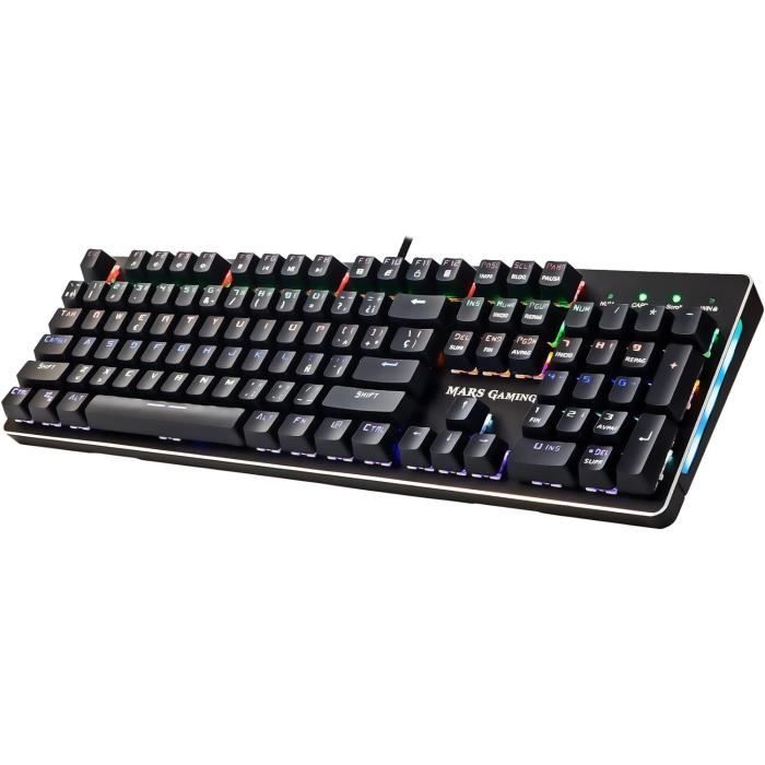 Mars Gaming Mk4Bitaly, Clavier Mécanique Rgb Flow, Antighosting, Switch ...