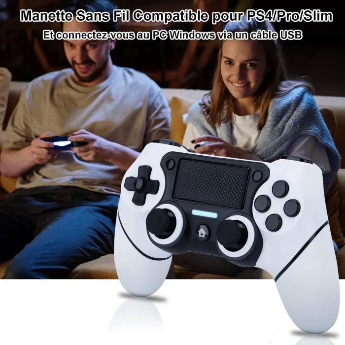 Manette Compatible Pour Ps4 Console, Bluetooth Sans Fil Manette ...