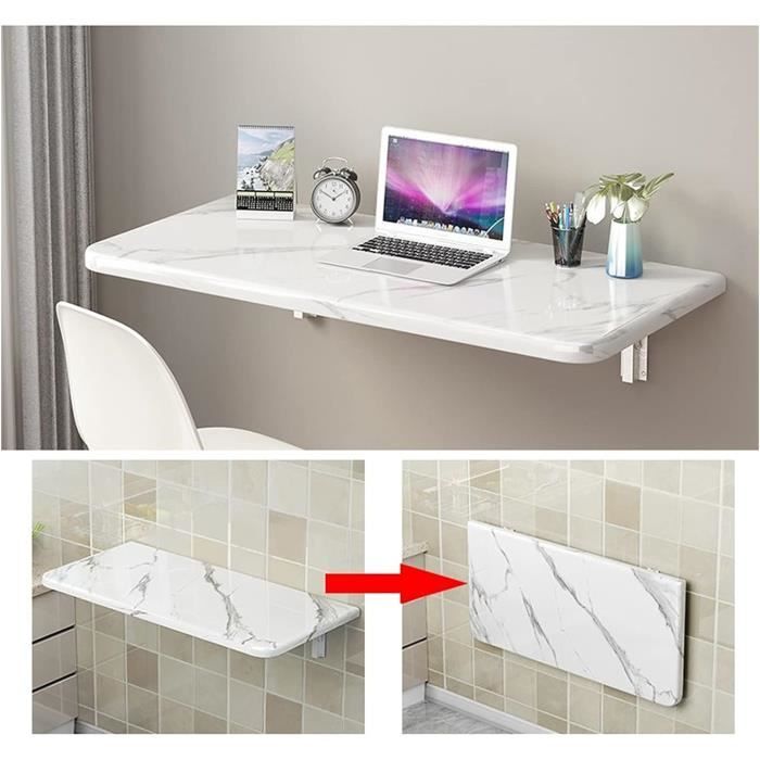 Table Murale Rabattable,Bureau Escamotable,Bureau Murale Pliable,Bureau ...
