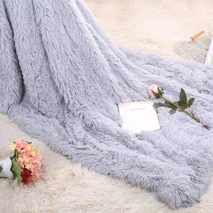 Couverture Polaire - KEEJAA - Plaid Canapé - 160x200 cm - Douceur ...