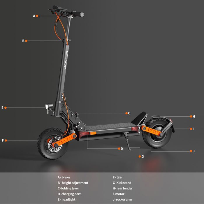 VANKEL S8 Trottinette Électrique Pliable – Moteur 600W – Batterie 48V ...